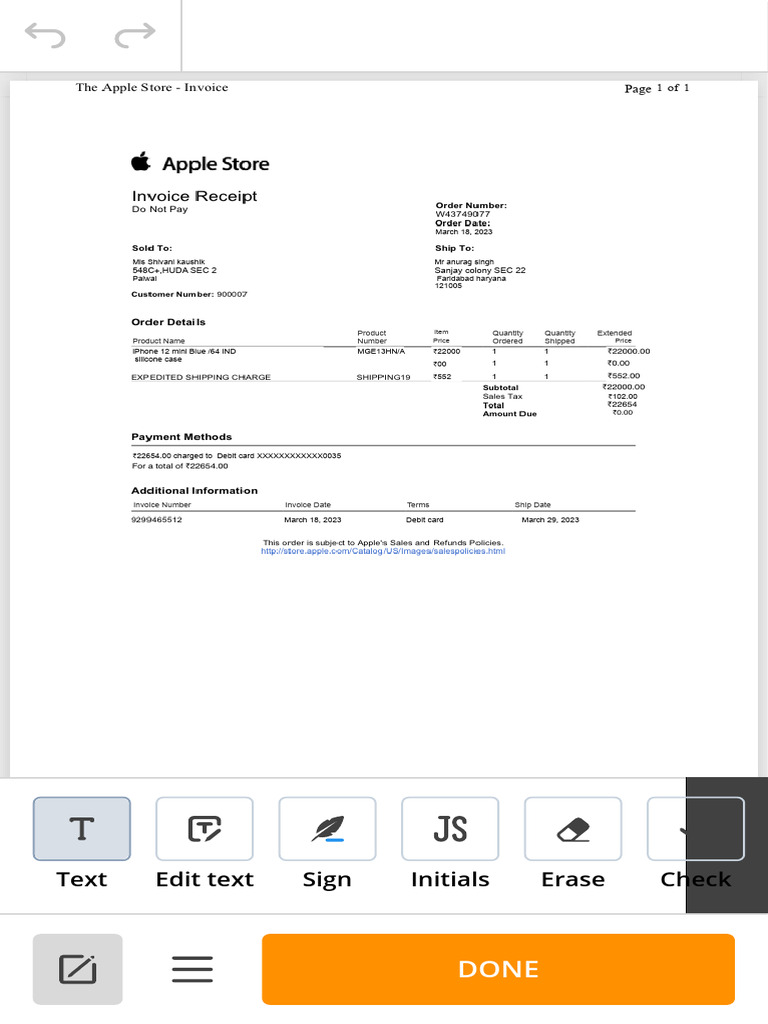 PDFfiller - Apple Receipt Generator | PDF