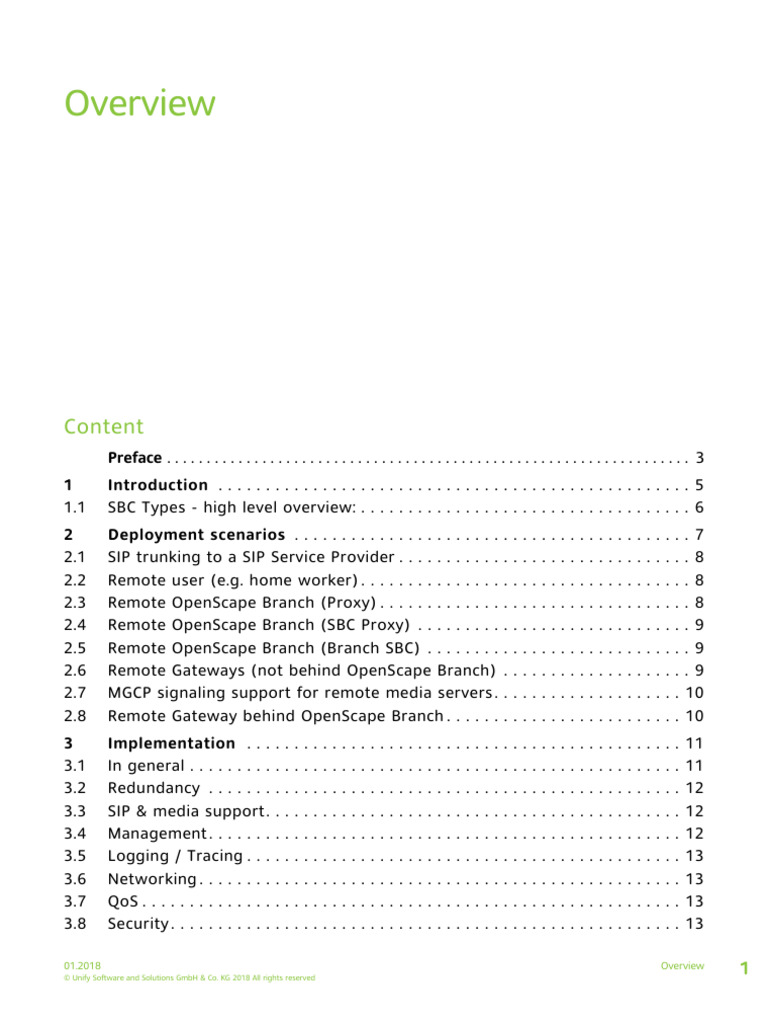 Mod01 GL Overview | PDF | Session Initiation Protocol | Voice Over Ip