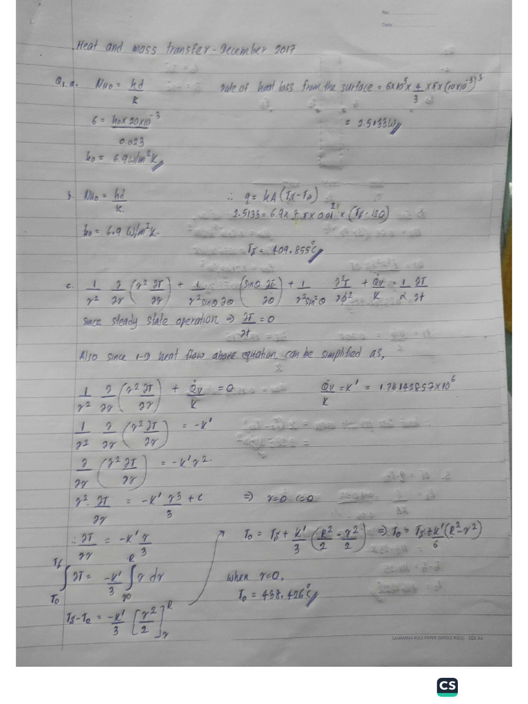 Heat and Mass Transfer 2 | PDF