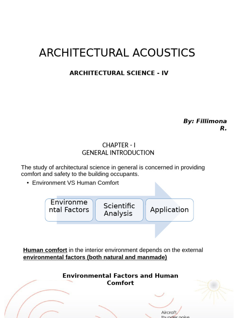Understanding Architectural Acoustics | PDF | Sound | Waves
