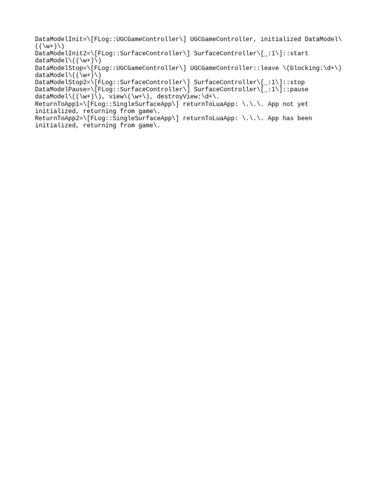 UGC and Surface Controller Initialization Logs | PDF