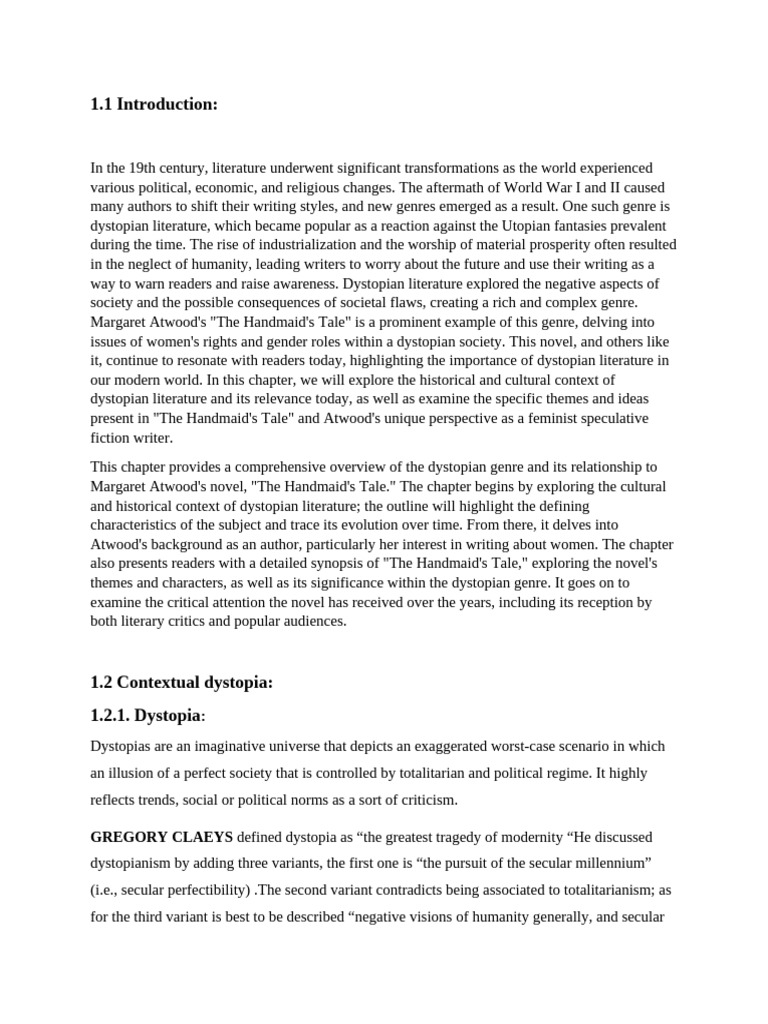 Chapter One | PDF | Utopian And Dystopian Fiction | Dystopia