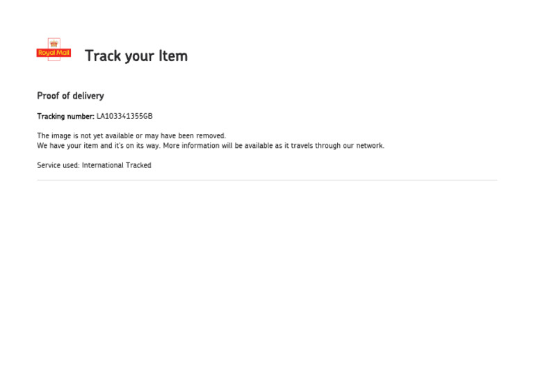 Proof of Delivery | PDF