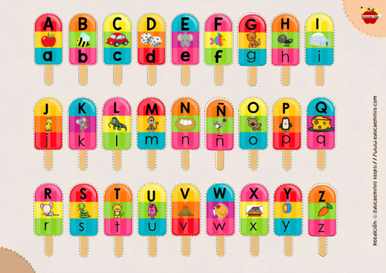 Abecedario Con Helados | PDF