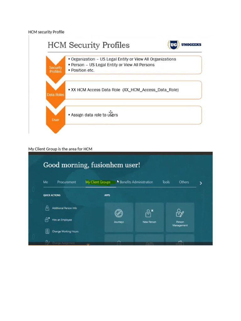 HCM Security Profile Setup Guide | PDF
