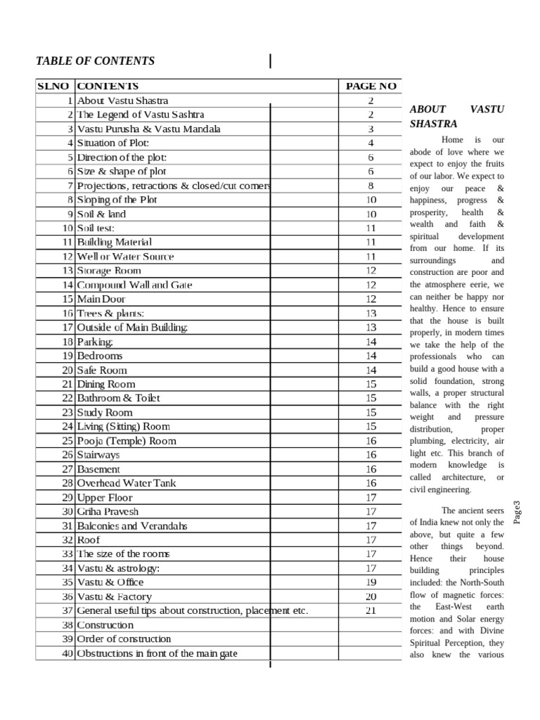 Vastu Principles for Home Construction | PDF