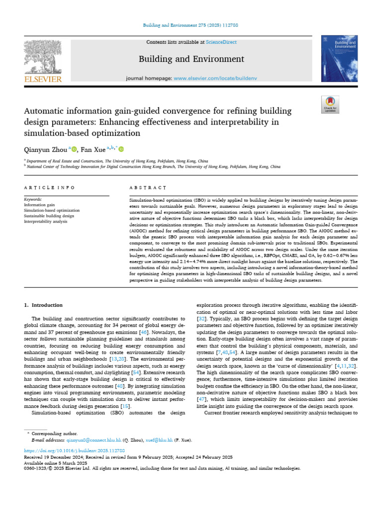 Automatic Information Gain Guided Convergence For Refining Bui - 2025 - Building | PDF ...