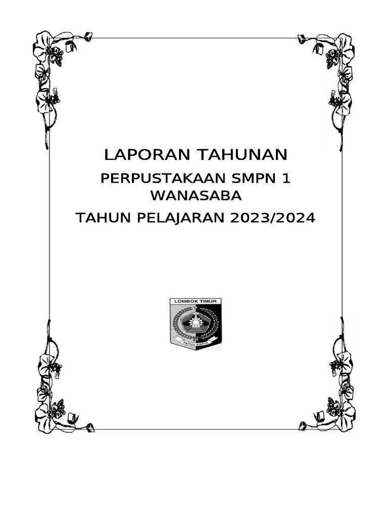Laporan Kegiatan Perpust | PDF