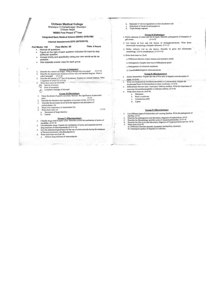 Git Past Paper | PDF