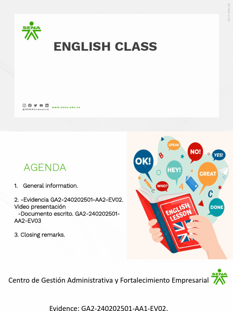 English Class Presentation | PDF