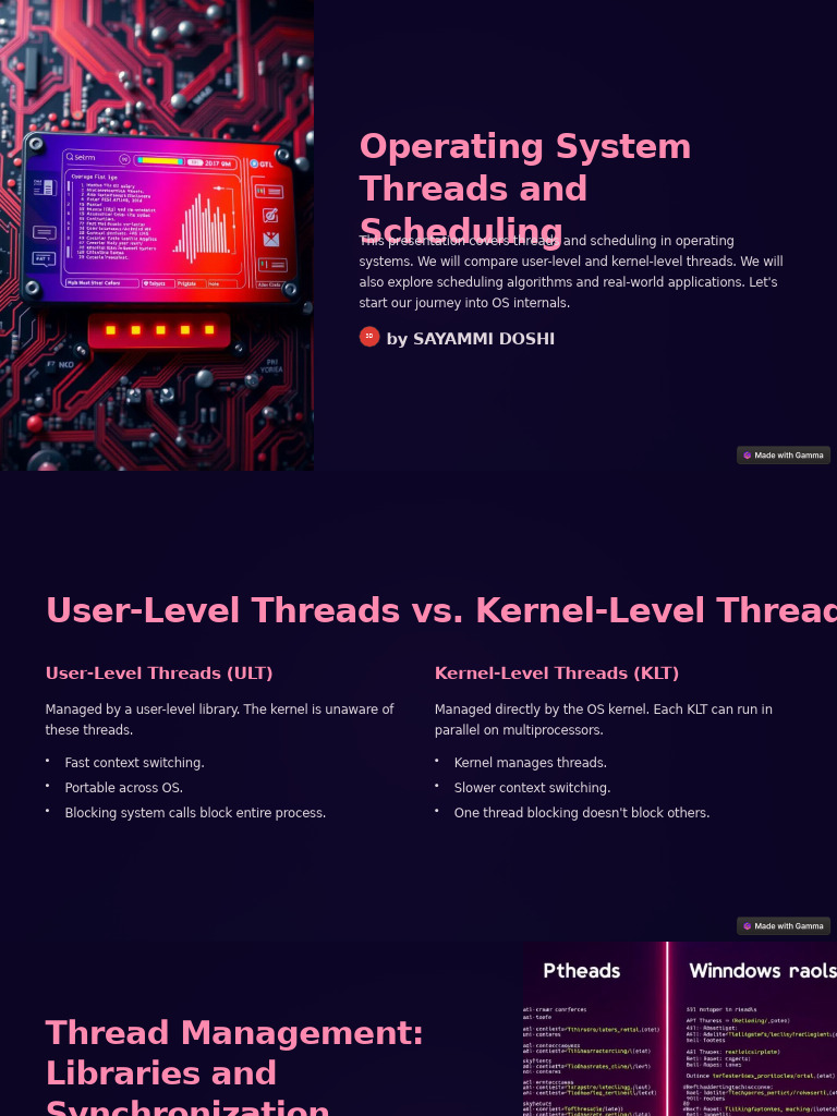Operating System Threads And Scheduling Pdf Scheduling Computing Thread Computing