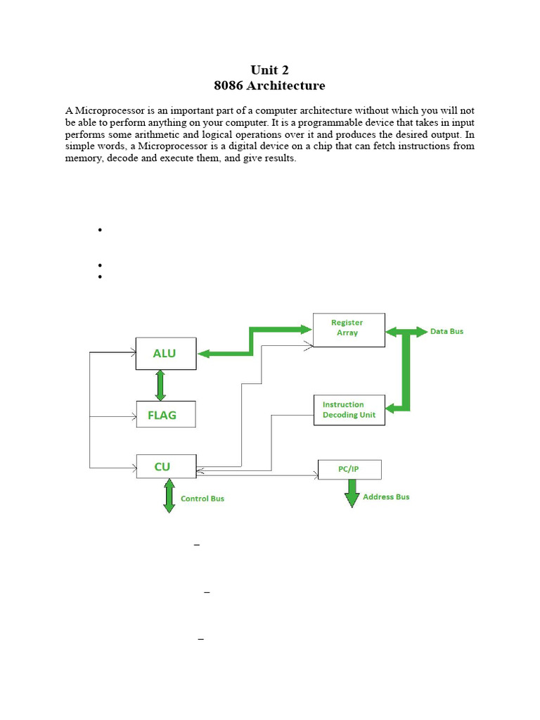Unit 2 Part A | PDF | Central Processing Unit | Microprocessor