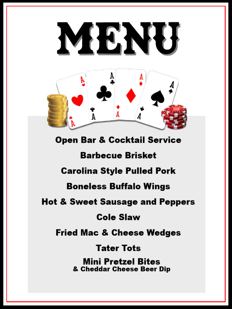 CasinoNight Menu | PDF