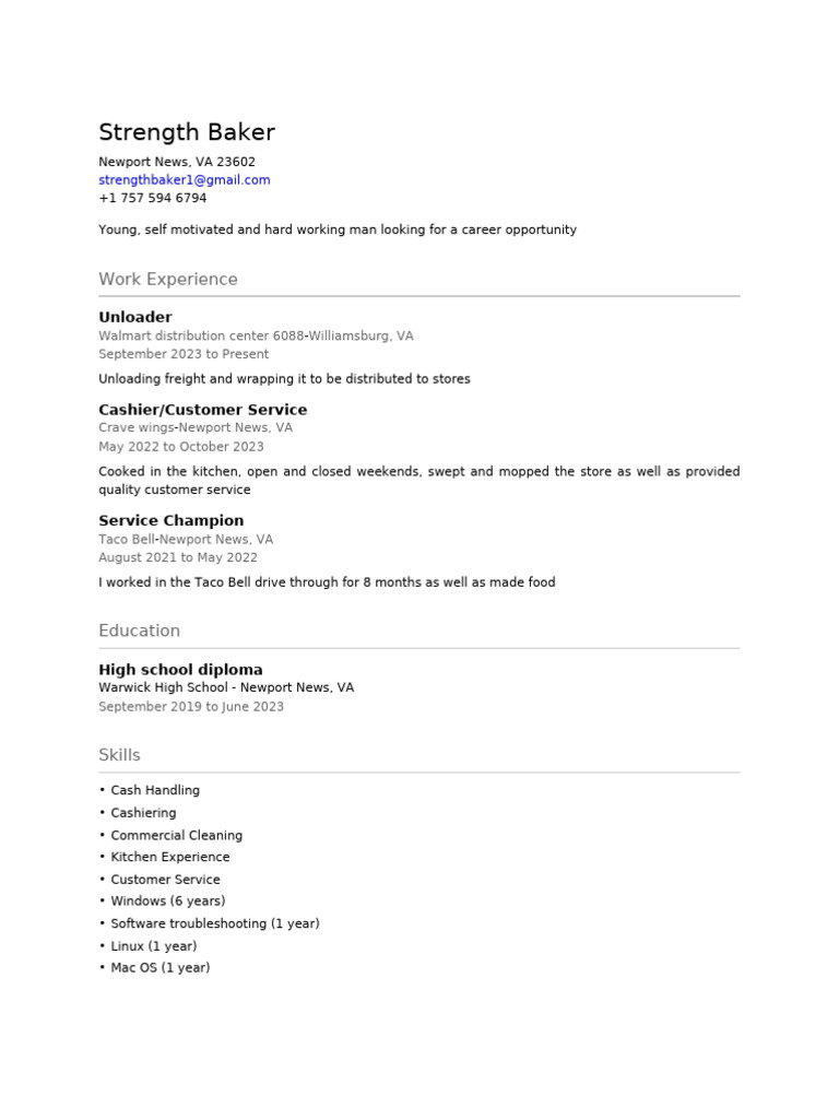 Strength Baker | PDF