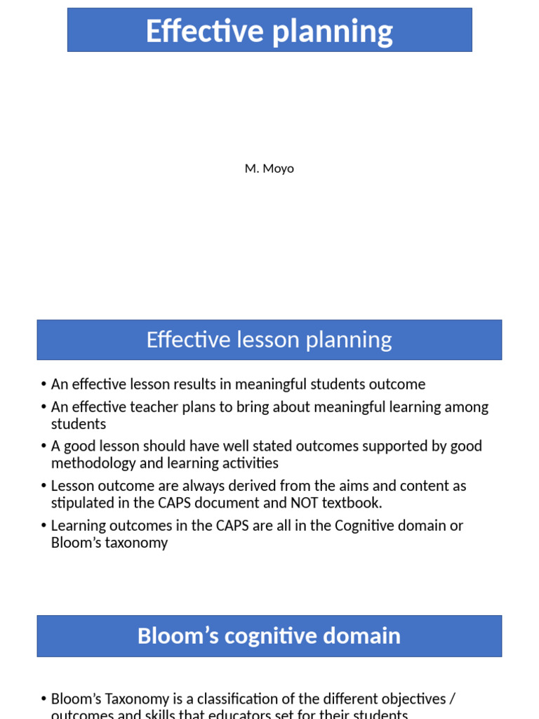 Lesson 5writing Effective Lesson Plans | PDF | Learning | Behavioural Sciences