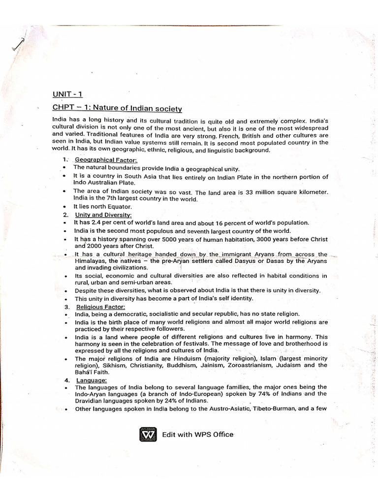 Sociology Unit 1 - Merged | PDF