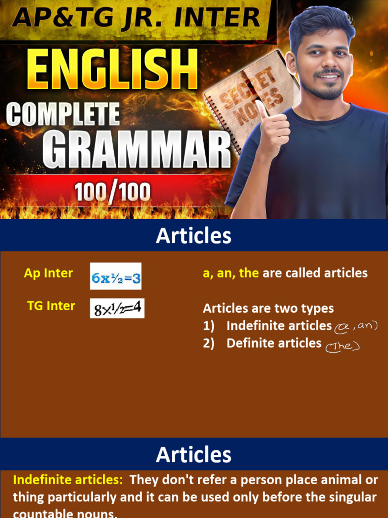 Ap & TS 1st Year Grammer PDF Part 01 | PDF | Noun | Adverb