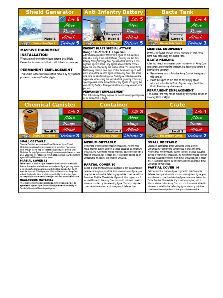 Star Wars Destructible Objects | PDF | Military Operations | Military