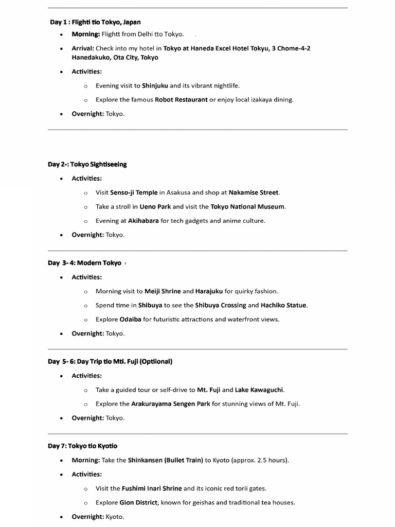 Mohammad Kashif Itinerary Pdf