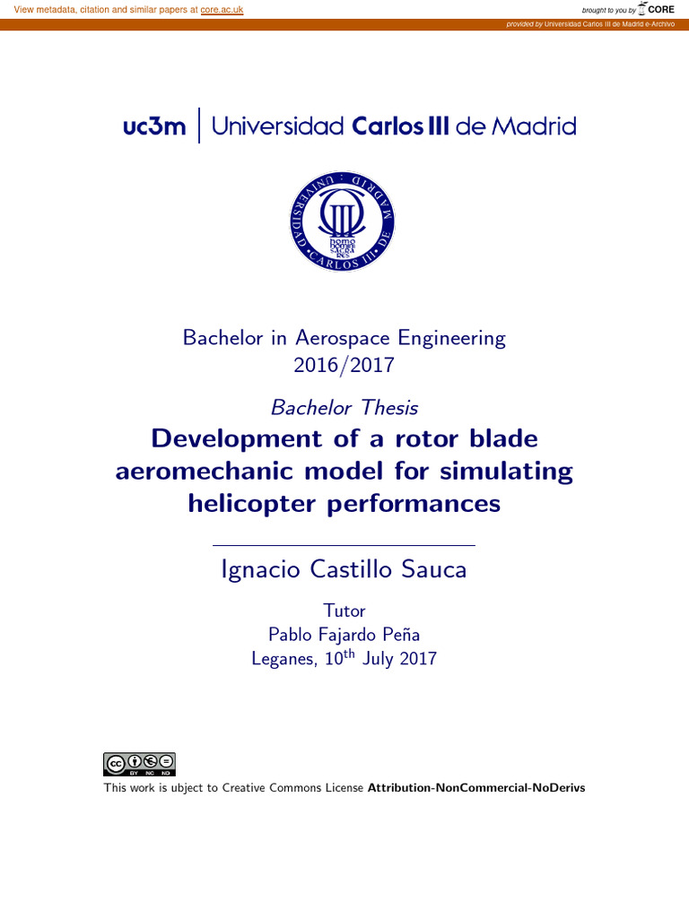 Development of A Rotor Blade Aeromechanic Model | PDF | Helicopter ...