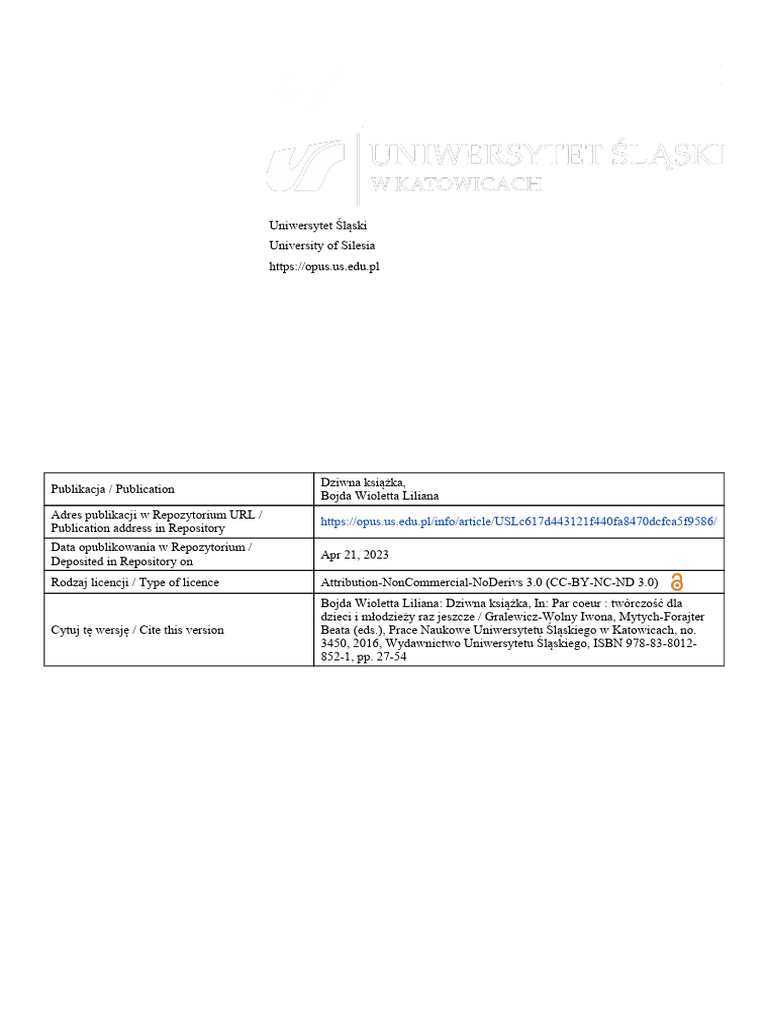 Bojda Dziwna Ksiazka | PDF