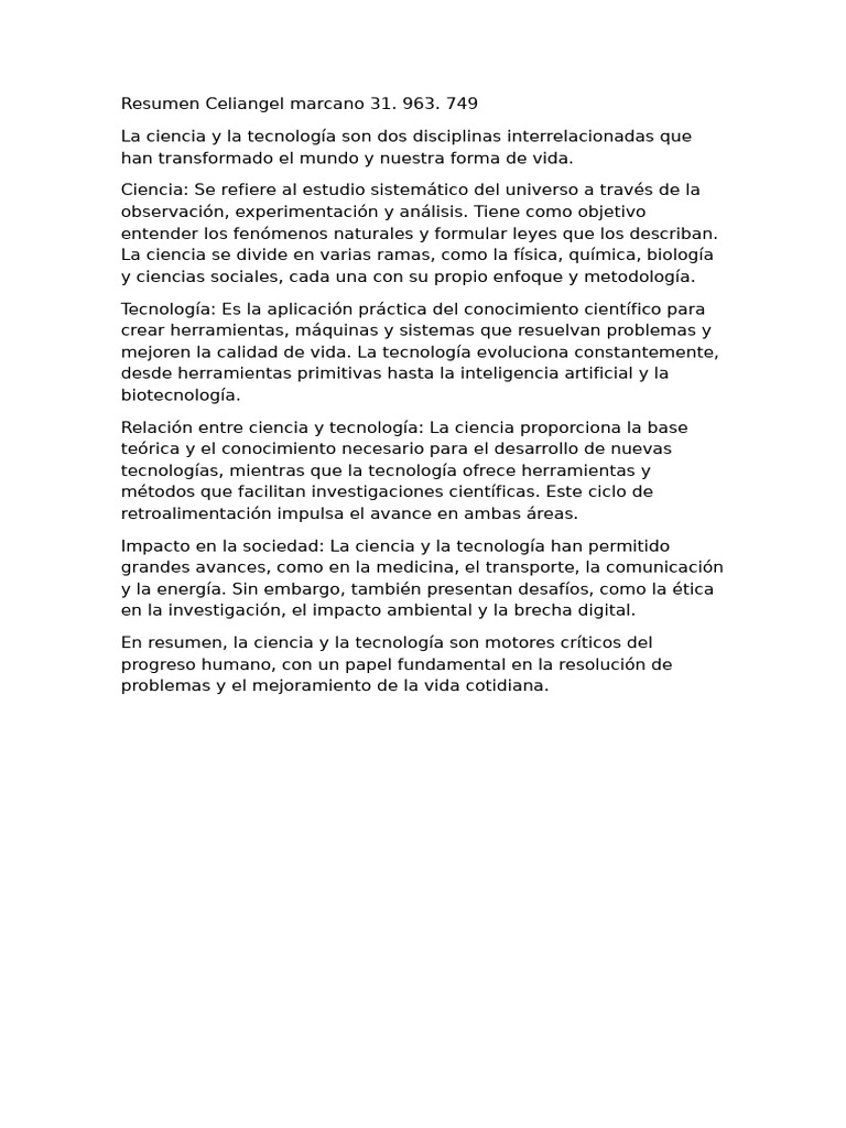 Resumen Celiangel Marcano | PDF
