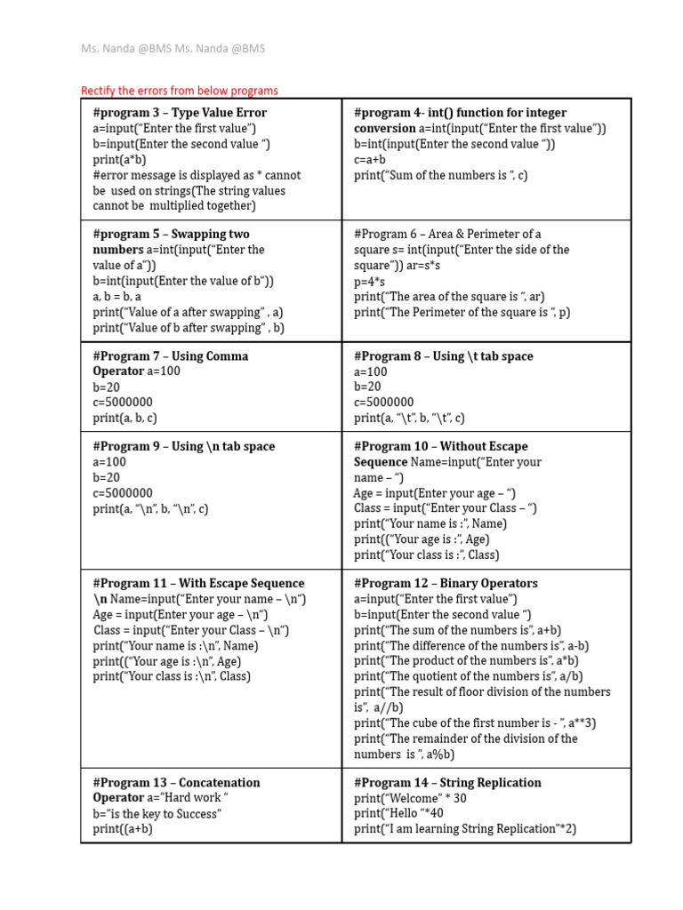 8 intro to Python - part 2 | PDF | Integer (Computer Science) | Computing
