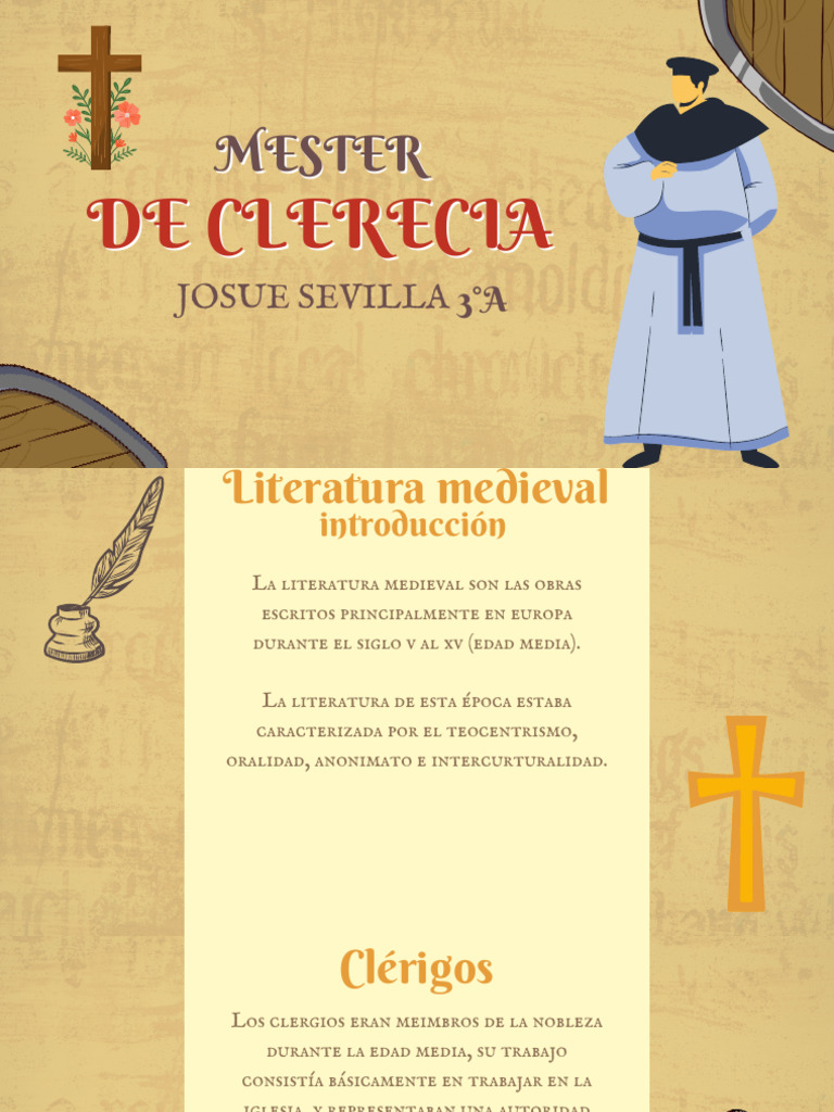 Literatura Medieval y Mester de Clerecía | PDF