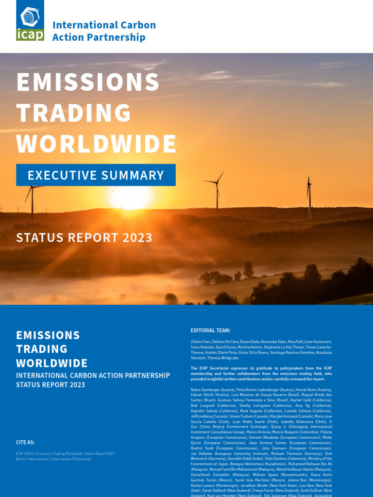 ICAP 2023 Status Report Executive Summary - EN | PDF | Climate Change ...