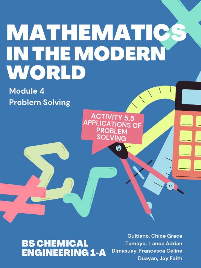 GE 3 ACT..PROB SOLV Math in The Modern World | PDF | Deductive ...