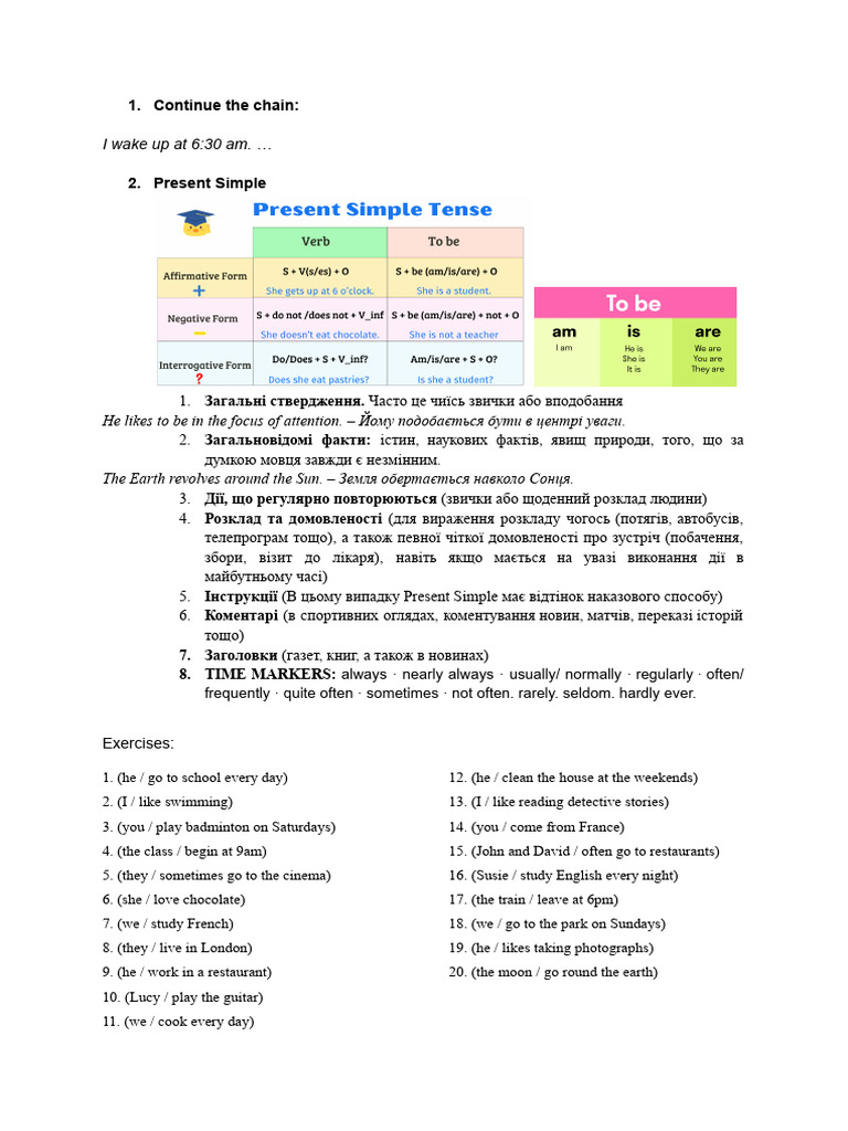 A2 Present Simple | PDF