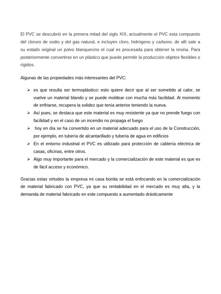 El PVC Se Descubrió en La Primera Mitad Del Siglo XIX | PDF
