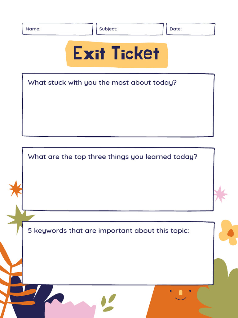 Exit Ticket | PDF