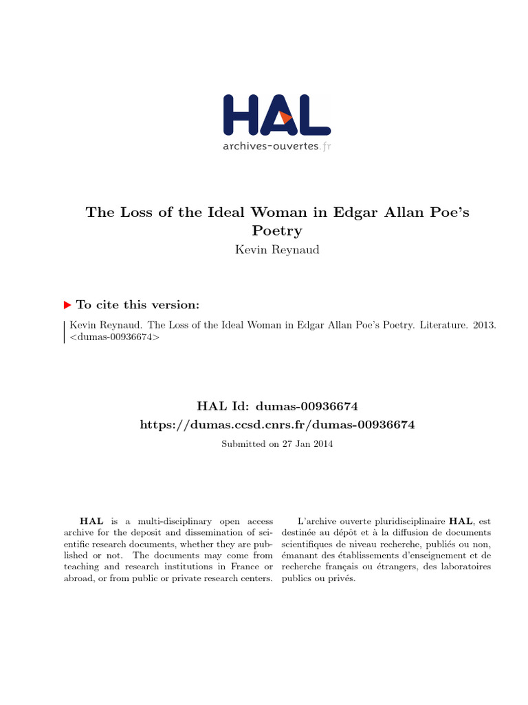 Poe Haunted Place | PDF | Helen Of Troy | Romanticism
