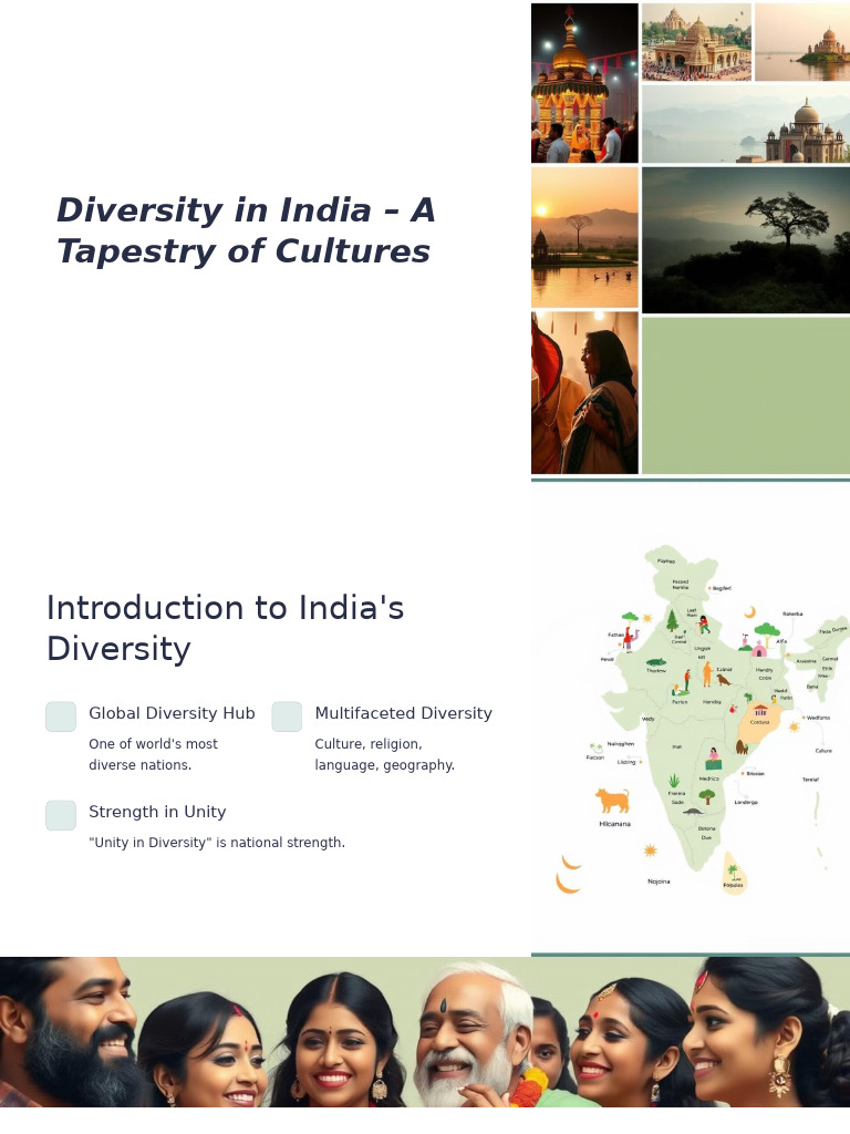 Diversity in India A Tapestry of Cultures | PDF