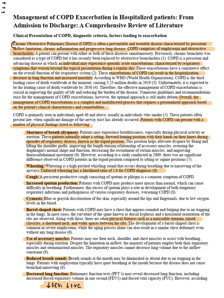 Management of COPD Exacerbation in Hospitalized Patients - COMPILED ...