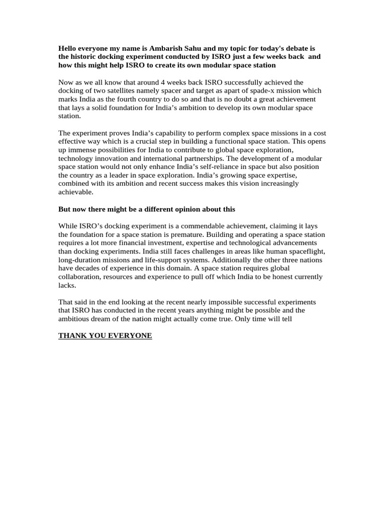 Eng Speech Debate | PDF