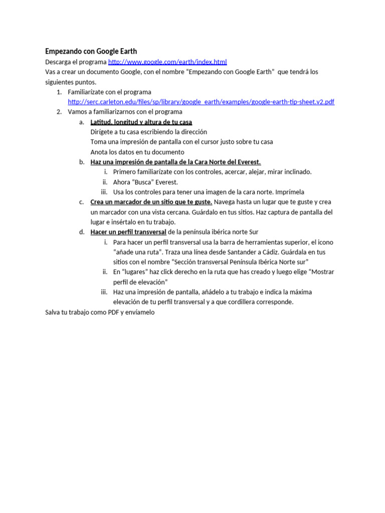 Empezando Con Google Earth | PDF