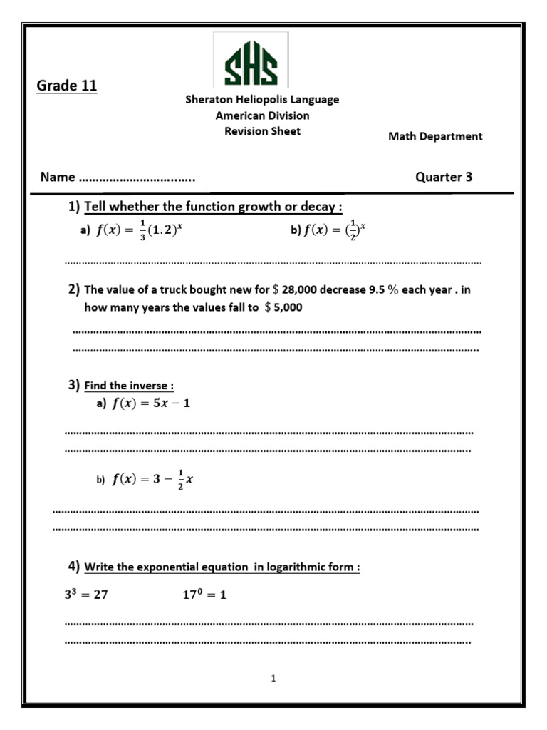 g11 math | PDF | Mathematics | Mathematical Objects