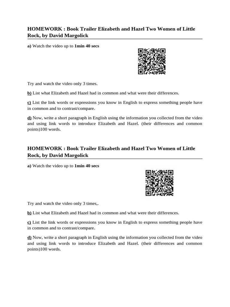 HMW Hazel and Elizabeth | PDF