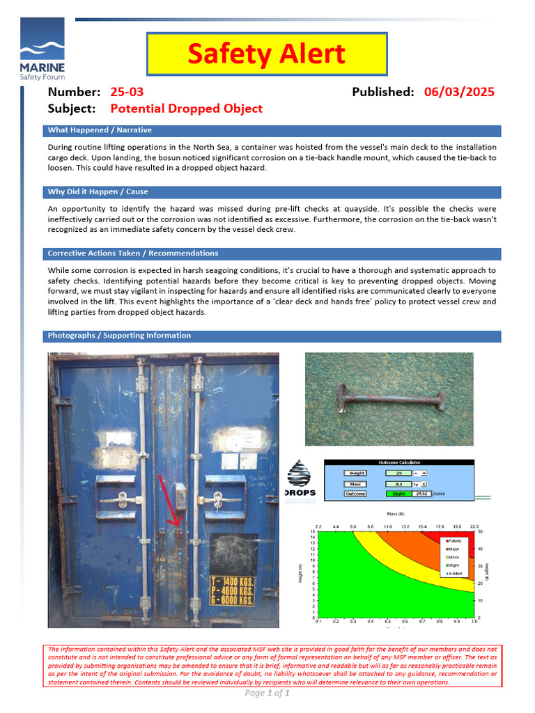 MSF Safety Alert 25.03 | PDF