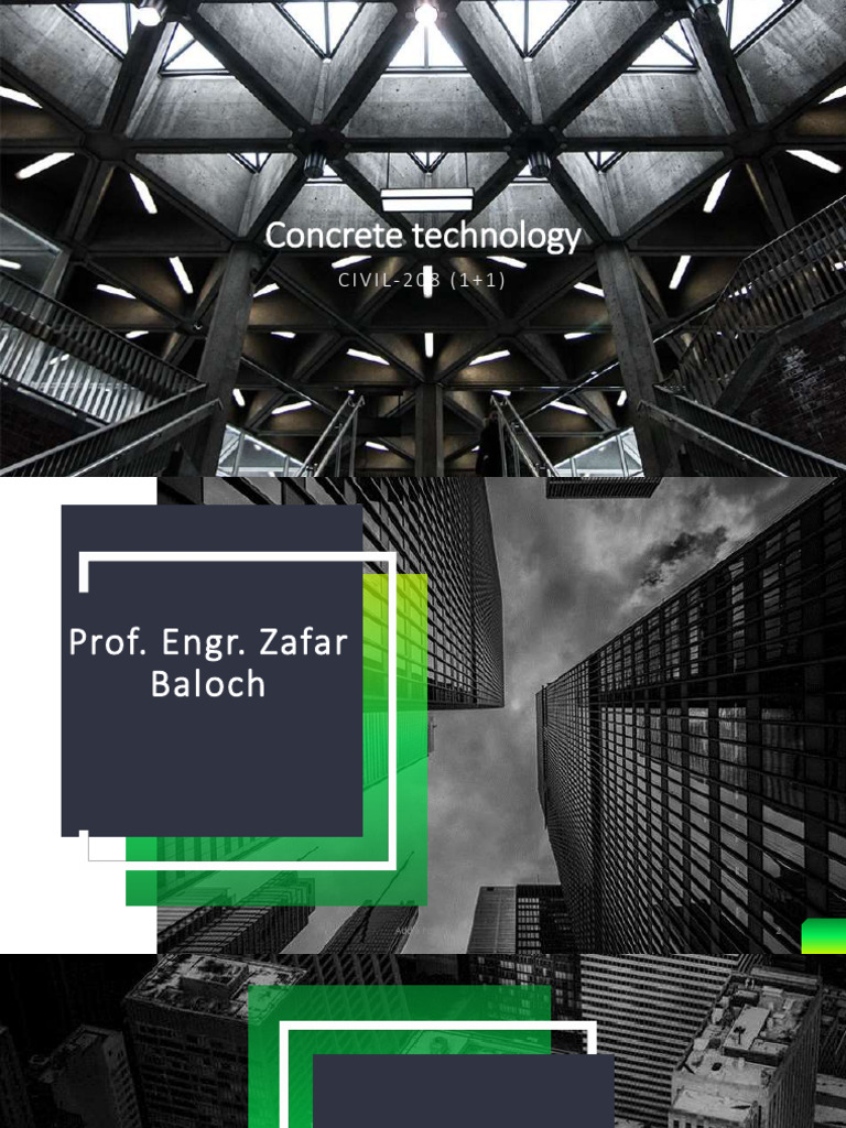 Concrete Technology Course Overview | PDF | Concrete | Materials