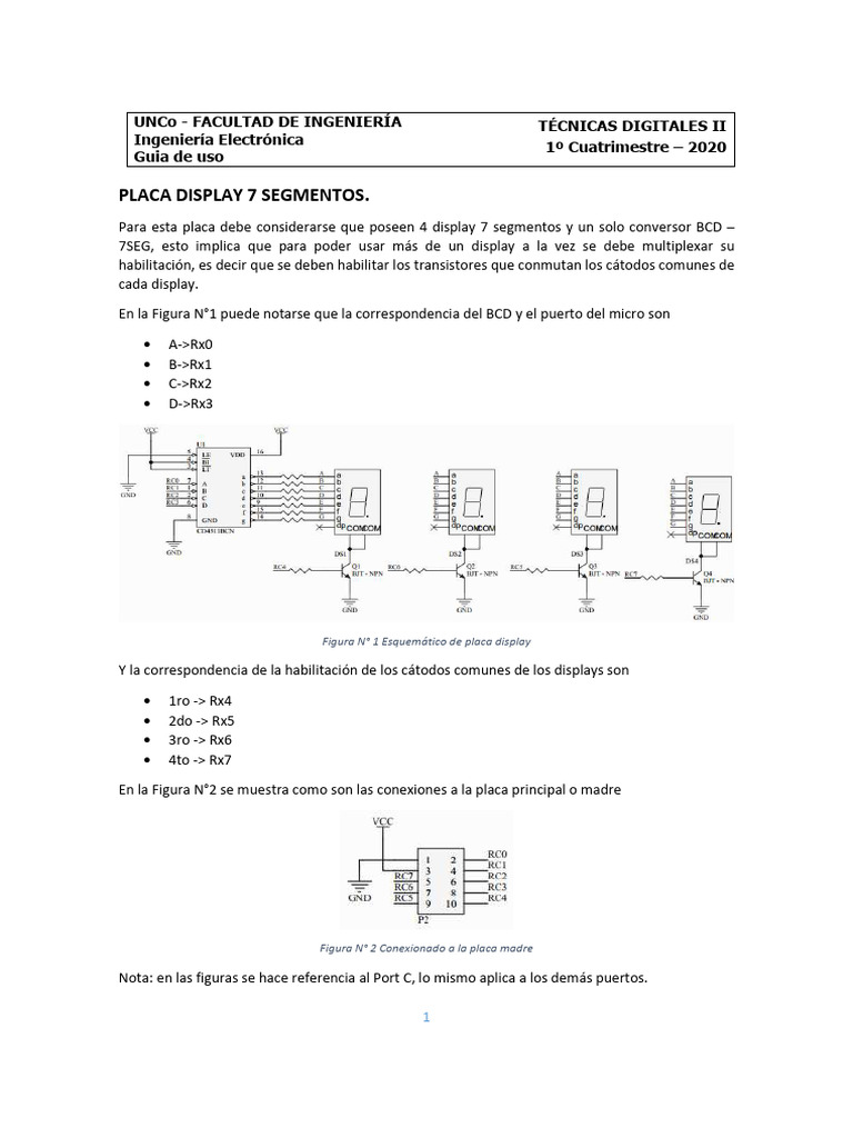 Guia de Uso Display 7 Seg | PDF
