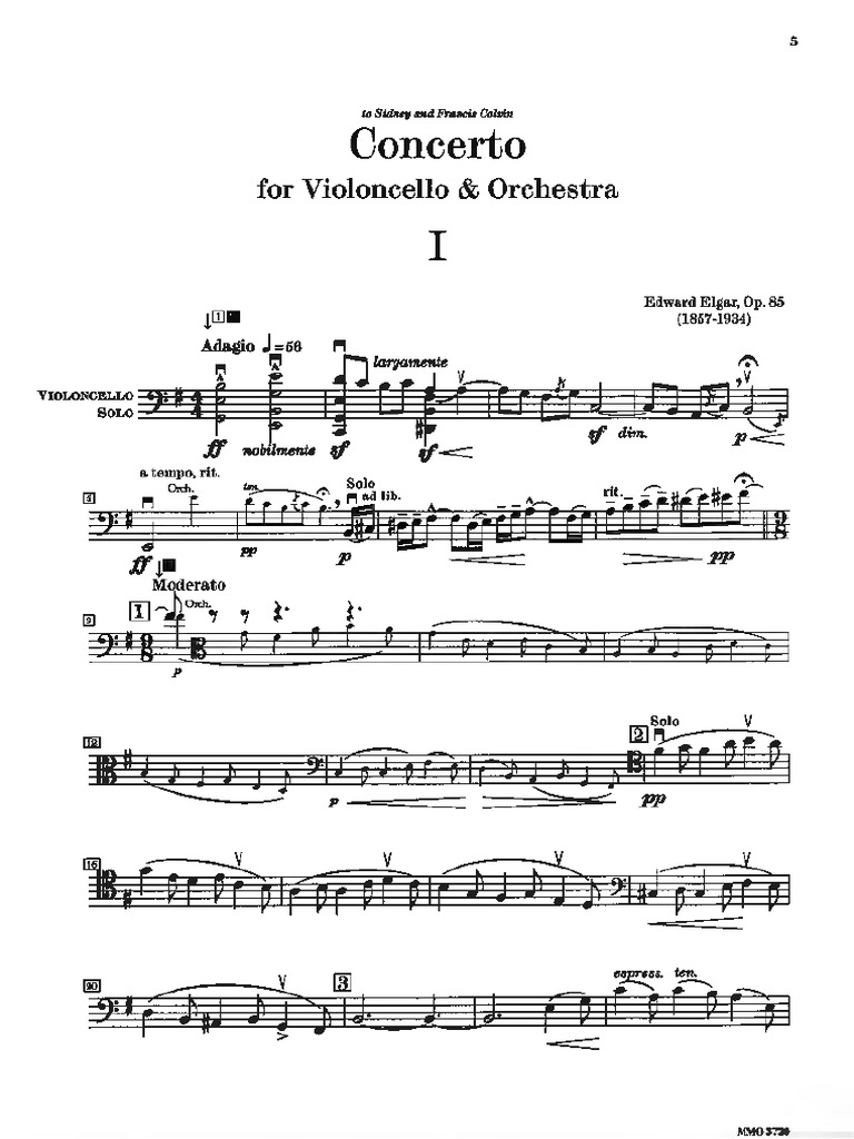 Elgar Bass Transcription | PDF