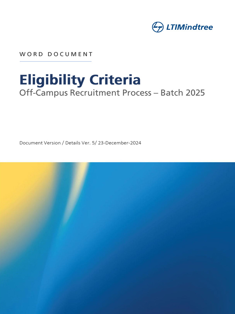 Eligibility Declaration | PDF | Educational Stages | Qualifications
