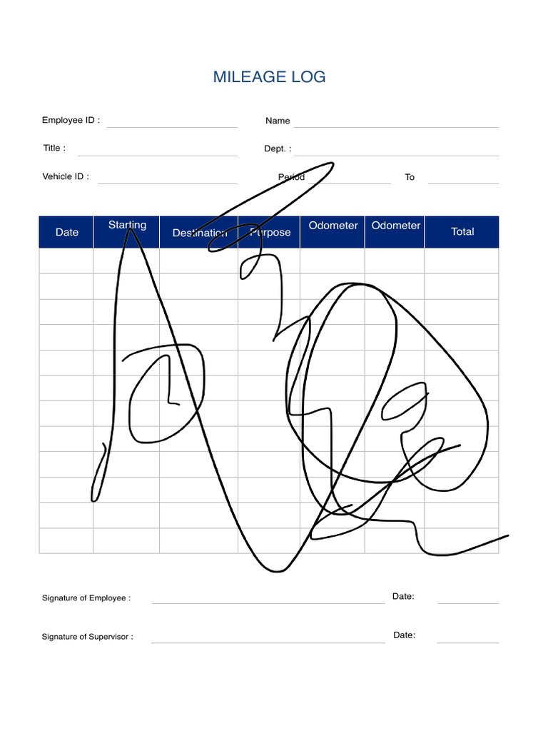 Simple Mileage Log | PDF