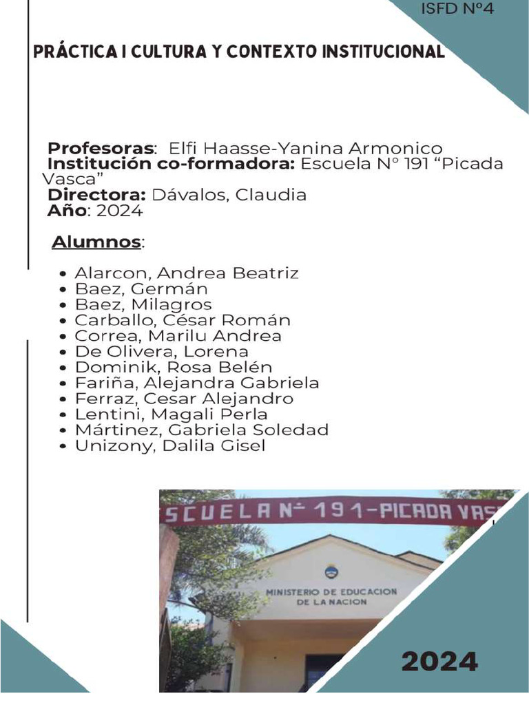 2 Parcial de Practica Terminado | PDF | Enseñando | Escuelas