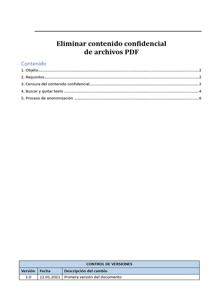 Eliminar Contenido Confidencial de Archivos PDF | PDF | Software | Informática