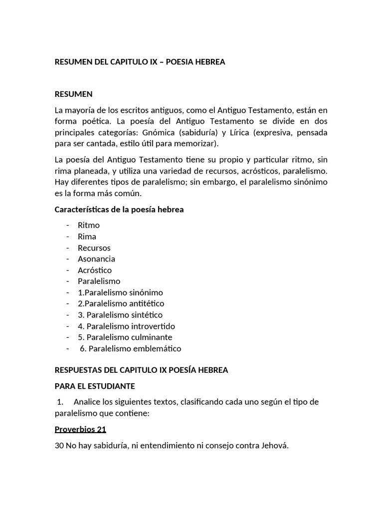 Respuestas Del Capitulo Ix | PDF