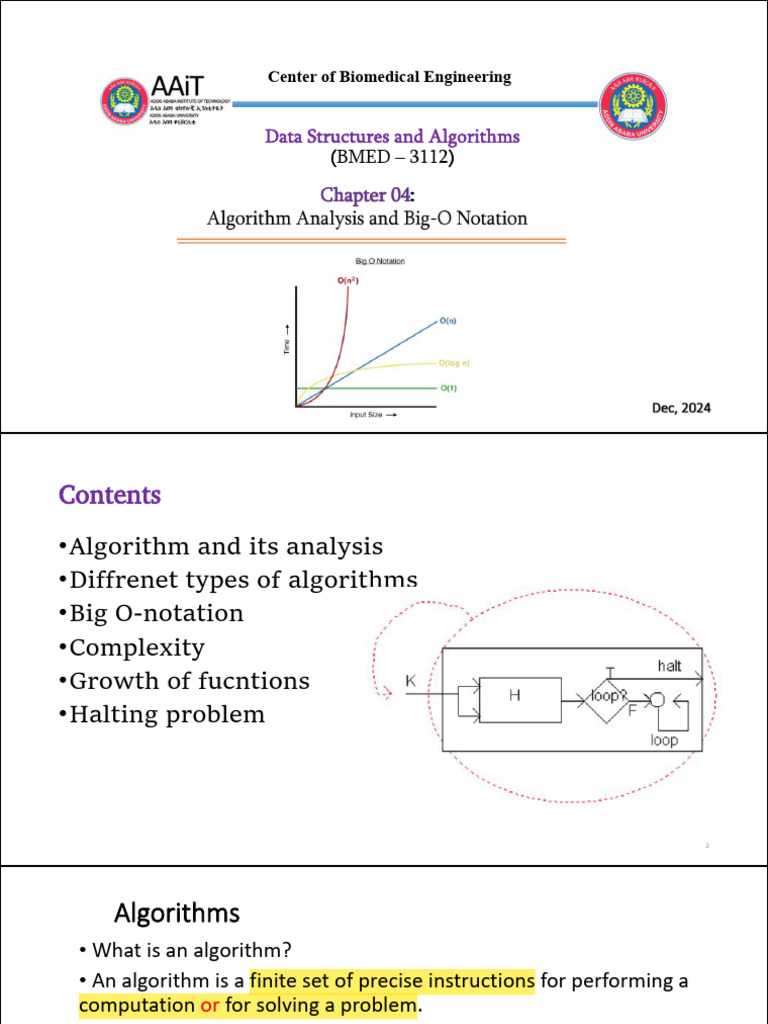 Chapter 04 - Algorithm Analysis and Big-O Notation | PDF | Time Complexity | Algorithms